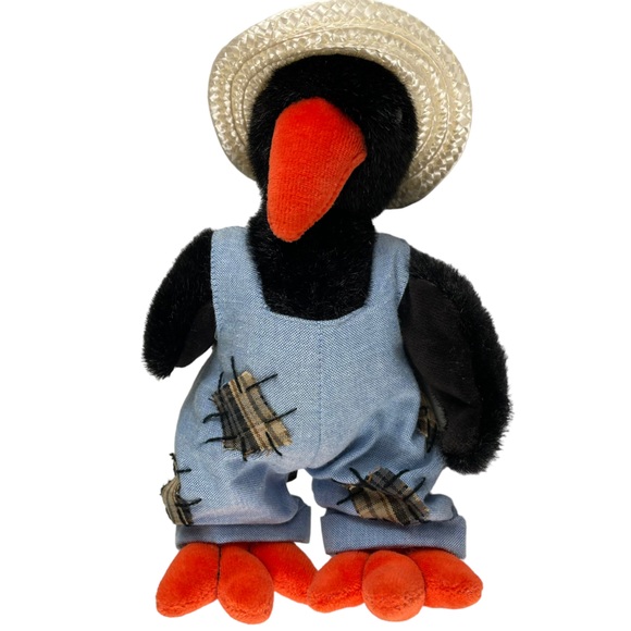 Ty | Toys | Vintage Scarecrow Cawley Crow Blackbird Woven Farmer Hat ...